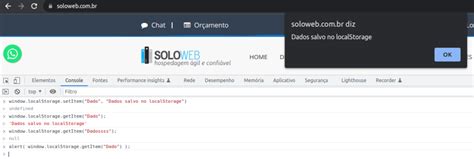 Detalhando A Api Localstorage Do Javascript Com Exemplos Soloweb Tecnologia