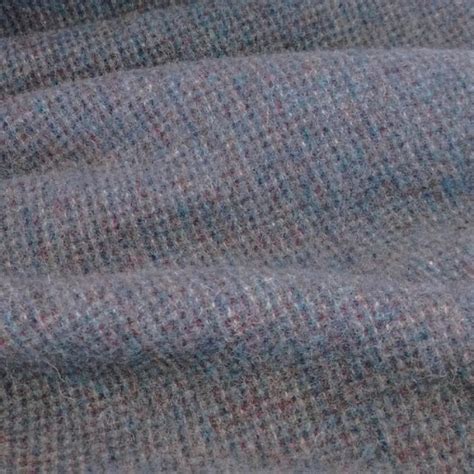 Tweed Checkerboard Pattern Of Blue Burgundy Beige