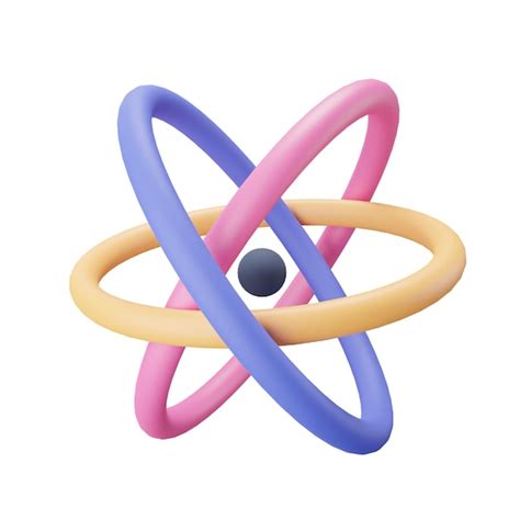 Premium Psd Atom 3d Icon For Education