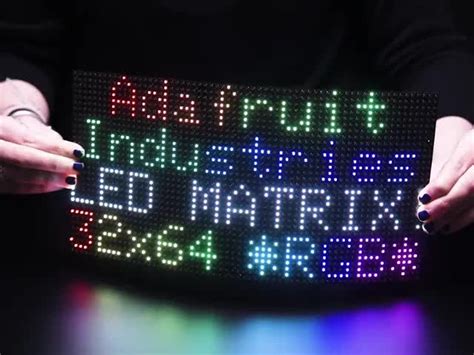 Adafruit RGB Matrix Shield For Arduino Led Matrix Matrix Rgb Led