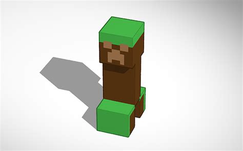 3d Design Minecraft Grass Block Creeper Tinkercad