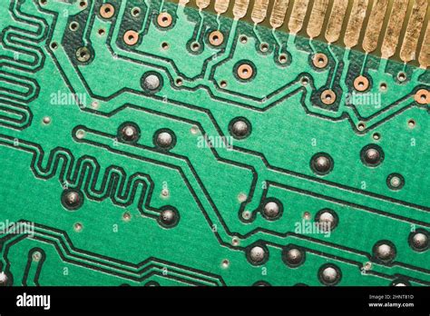 Electronic Circuit Board Abstract Background Computer Motherboard Close Up Modern Technologies