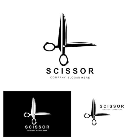 Premium Vector Scissors Logo Design Vector Illustration Cutting Tool
