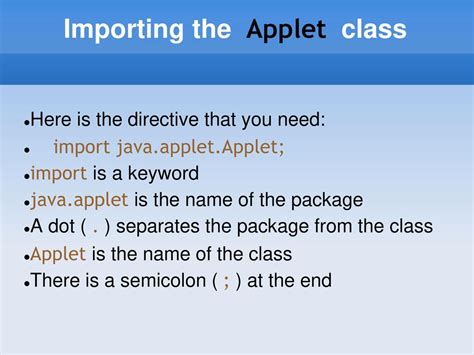 java applet ppt download