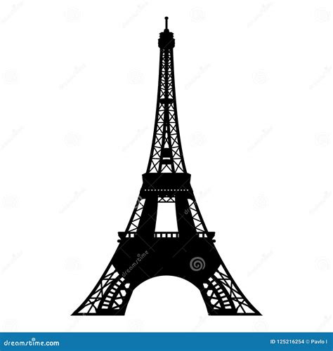 Eiffel Tower Symbol Vector Illustration Vector Stock Illustration