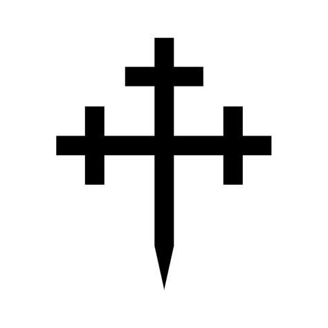 Cross Crosslet Fitchy Sticker Decal Die Cut Self Adhesive Vinyl Weatherproof Made In Usa