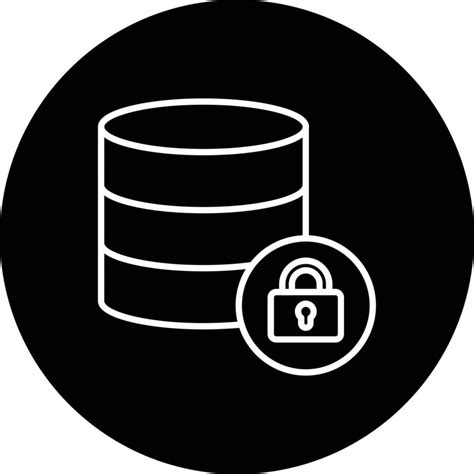 Database Lock Vector Icon 33160382 Vector Art At Vecteezy
