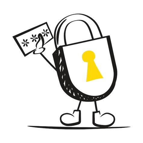 Premium Vector Security Lock Holding Password