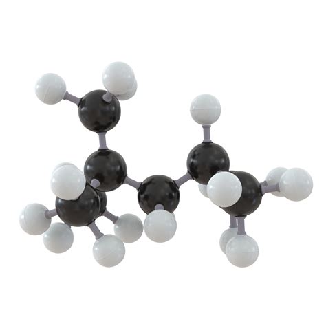 Molecules Set Ethane 3d Model
