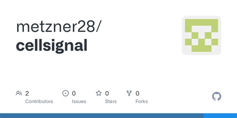 GitHub Metzner28 Cellsignal