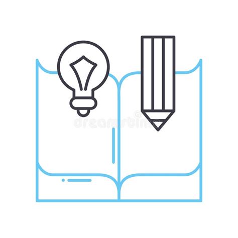 Creative Writing Line Icon Outline Symbol Vector Illustration