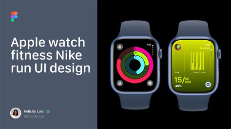 Apple Watch Fitness Nike Run Ui Design Figma