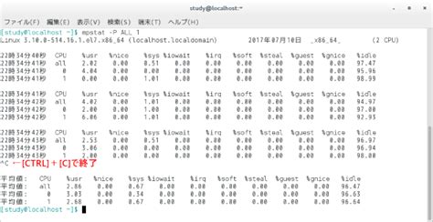 Linux Cpu使用率 プロセス毎 Linux Cpu 使用率 コマンド Kboug