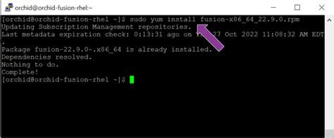 Installing Orchid Fusion Vms In Red Hat Enterprise Linux 7 Orchid Fusion Vms Installation