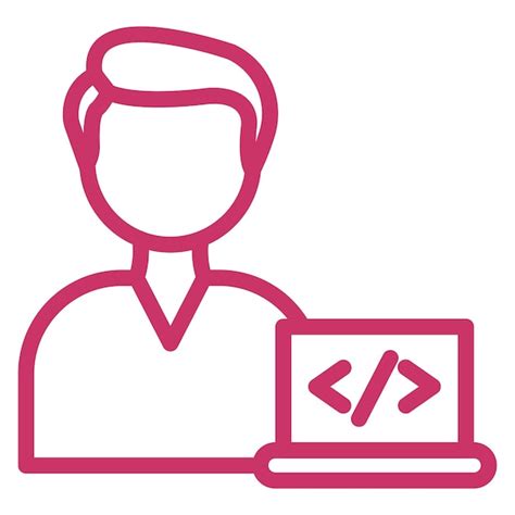 Premium Vector Vector Design Coder Man Icon Style