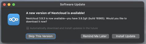 desktop client on macos does not update automatically greyed out 💻