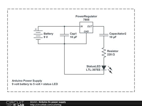 Circuit Diagram Of A 9v Battery