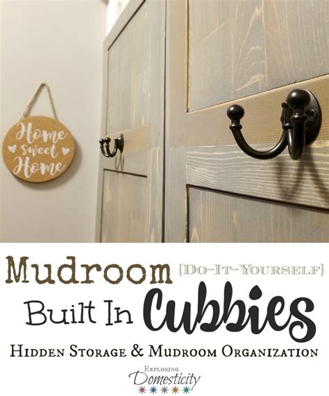 Mudroom Built In Cubbies Hidden Storage And Mudroom Organization