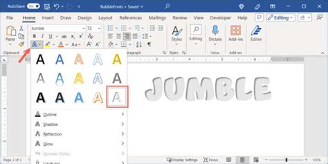 How To Make Bubble Letters In Microsoft Word