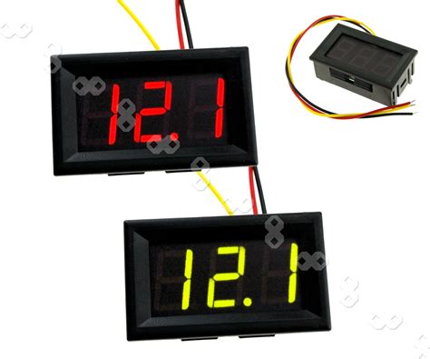 DC V Wire LED Digital Display Panel Volt Meter Voltage Voltmeter Car Motor EBay
