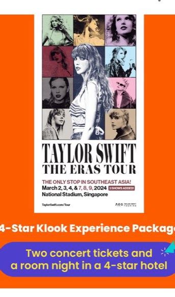 1 X Taylor Swift Cat 3 Tix And Hotel Stay For 2 Tickets And Vouchers