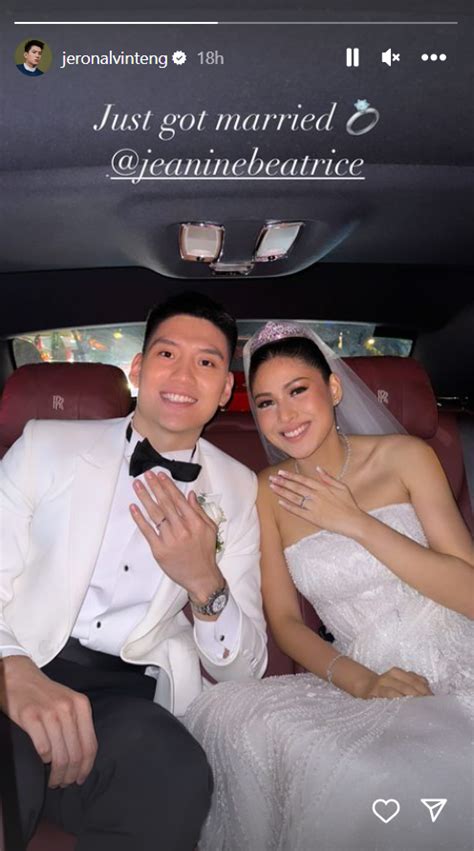 Jeron Teng And Jeanine Tsoi Are Married When In Manila