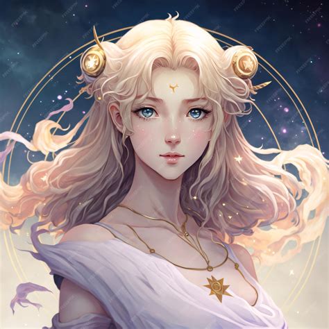 Beautiful Fairy Girl With Long Blonde Hair And Blue Eyes 3d Rendering