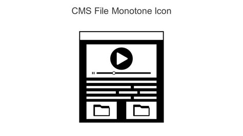 Cms File Monotone Icon In Powerpoint Pptx Png And Editable Eps Format Ppt Slide