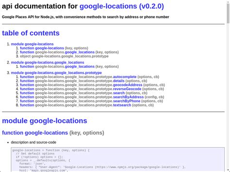 GitHub Npmdoc Node Npmdoc Google Locations