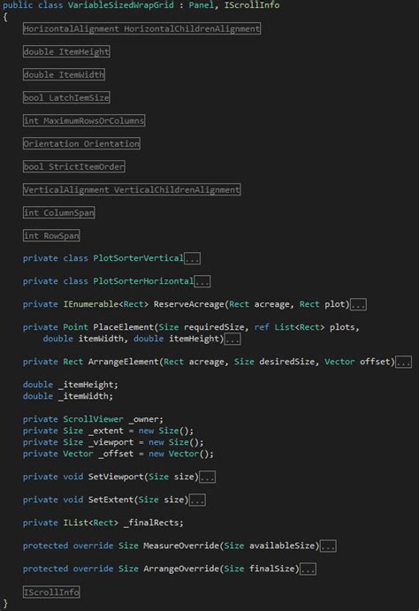 VariableSizedWrapGrid For WPF CodeProject