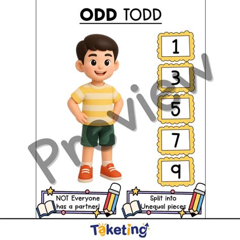 Even Steven And Odd Todd Posters By Taketing Academy Tpt