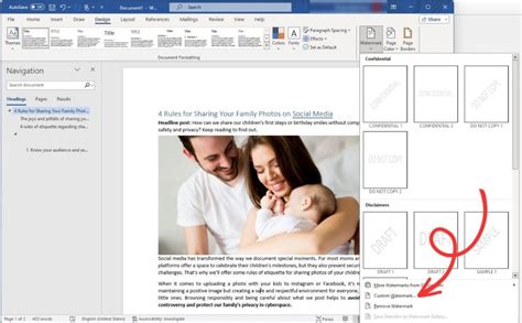 How To Add A Watermark In Word Visual Watermark Blog