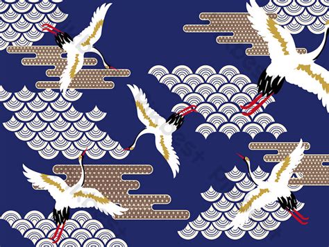 Japanese Traditional And Wind Pattern Elements Png Images Ai Free