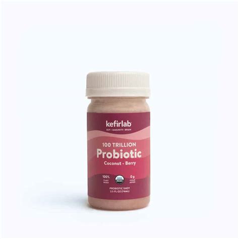 Drink Probiotic Shot Berry Coconut Kefir Kefirlab Living Well