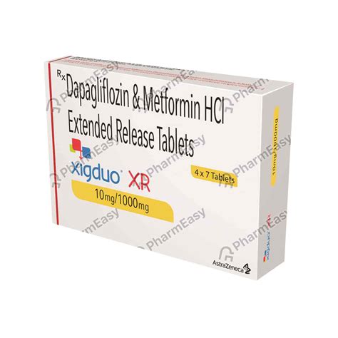 Buy Xigduo Xr 10mg1000mg Tab 7s Online At Flat 18 Off Pharmeasy