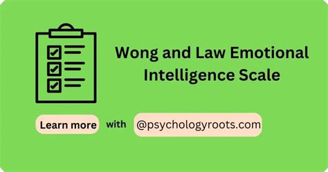 Wong And Law Emotional Intelligence Scale Psychology Roots