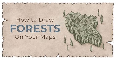 How To Draw A Forest On Your Fantasy Maps Map Effects Fantasy Map Landscape Drawing