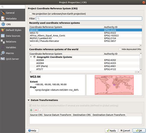 10 Working With Projections — Qgis Documentation Documentation