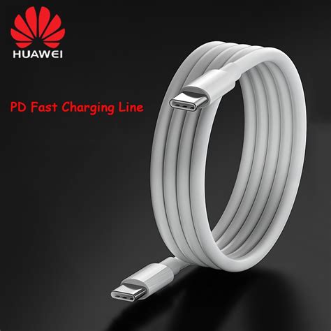 Original Huawei Type C To USB C Cable 3 3A Super Fast Charging Data Line For Matebook 13 14 15