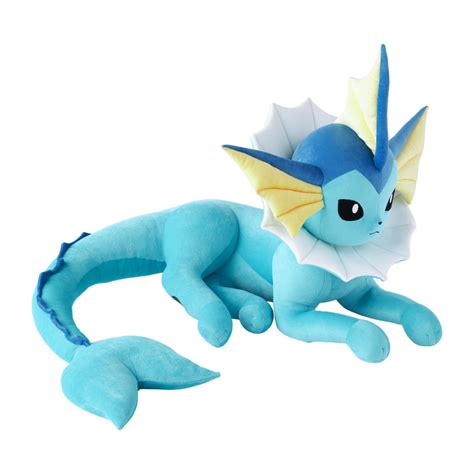 Vaporeon Lying Down Pokémon Plush Toy Life Size Pokémon Center