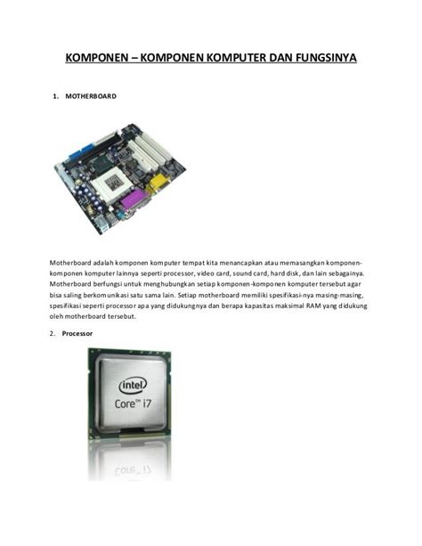 47 Komponen Komputer Dan Cpu 47 Komponen Komputer Dan Cpu
