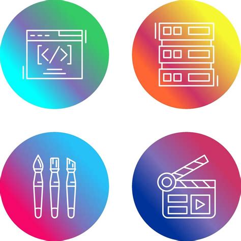 Web Coding ND Server Icon Vector Art At Vecteezy