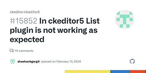 In Ckeditor5 List Plugin Is Not Working As Expected · Issue 15852 · Ckeditorckeditor5 · Github