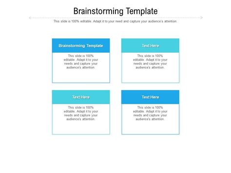 Brainstorming Template Ppt Powerpoint Presentation Infographics