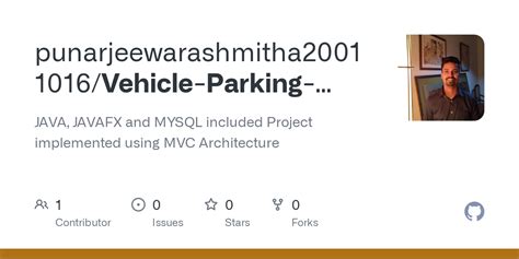 Github Punarjeewarashmitha20011016vehicle Parking System Java