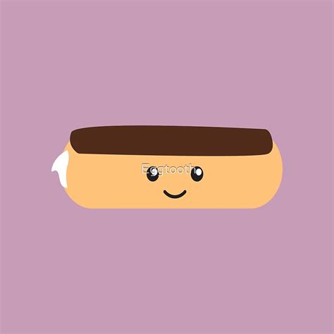 Cute Kawaii Eclair By Eggtooth Redbubble
