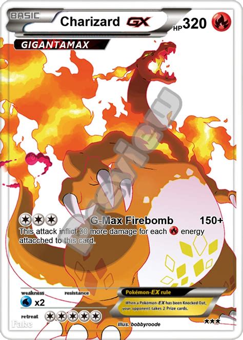 Ultra Charizard Gx Gmax Vmax Gigantamax Ex Pokemon Card Printable Cards