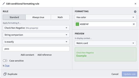 Metric Cards Do Not Propagate Conditional Formatting From Ontology Product Feedback Palantir