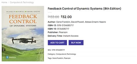 Pdf Feedback Control Of Dynamic Systems 8th Edition Gene Franklin