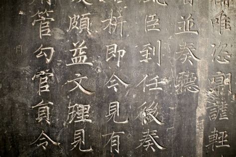 Xian Sian Xi An Beilin Museum Stele Forest China Editorial